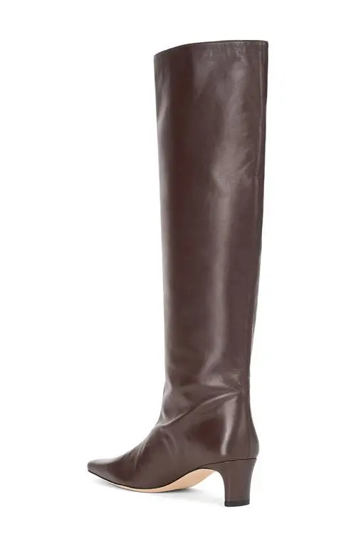 Staud Wally Knee High Boots - Espresso Smooth