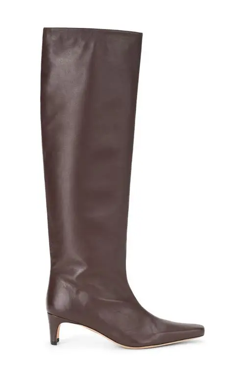 Staud Wally Knee High Boots - Espresso Smooth