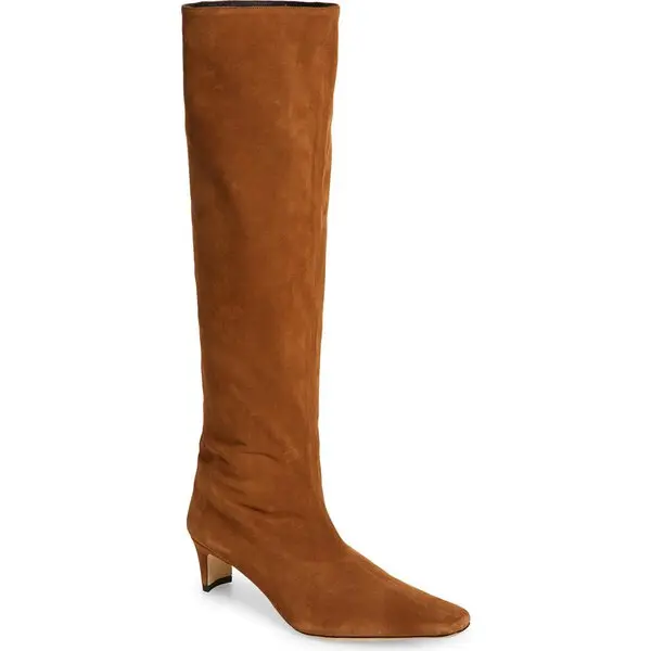 Staud Wally Knee High Boots - Tan