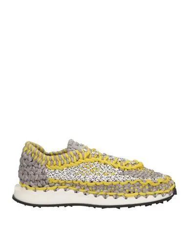 Valentino Garavani Woven Lace Up Sneakers - Grey