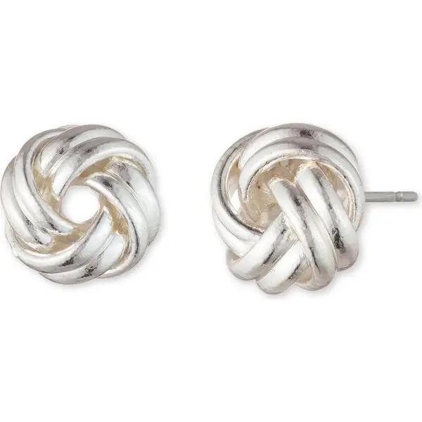 Ralph Lauren Knot Stud Earrings - Silver
