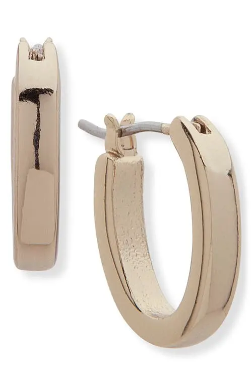 Ralph Lauren Small Oval Hoop Earrings - Gold