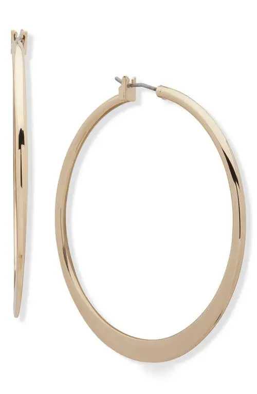 Ralph Lauren Thin Hoop Earrings - Gold