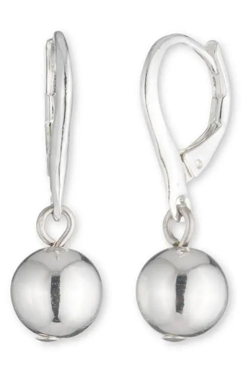 Ralph Lauren Ball Drop Earrings - Silver