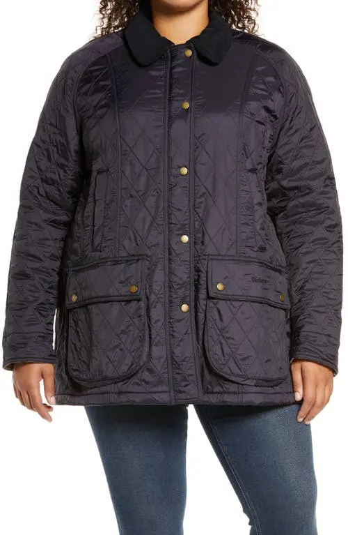 Barbour Beadnell Polarquilt Jacket - Navy/navy