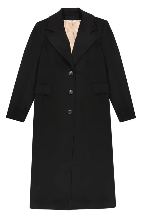 Fleurette Holland Longline Wool Coat