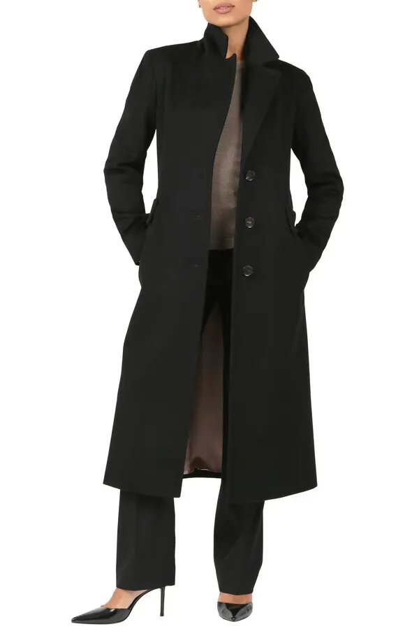 Fleurette Holland Longline Wool Coat