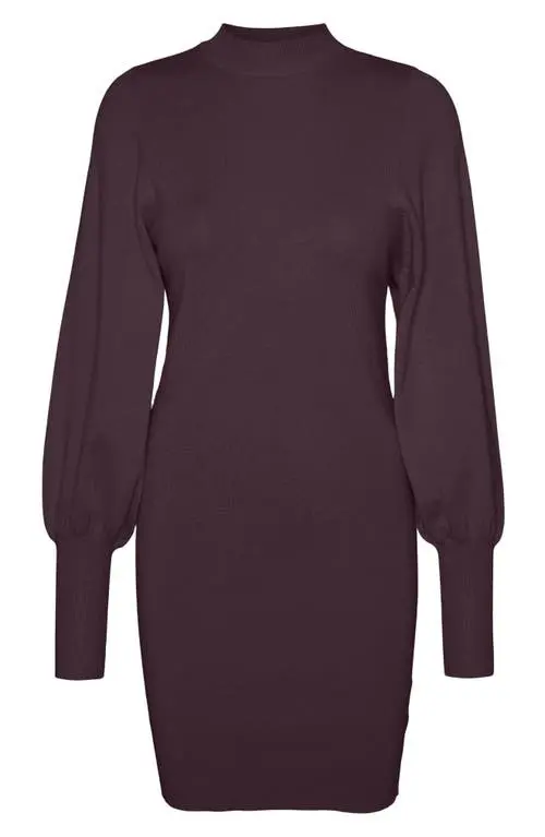Vero Moda Blouson Sleeve Mock Neck Sweater Dress