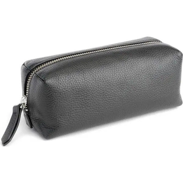 ROYCE NEW YORK Personalized Leather Utility Bag - Black- Deboss