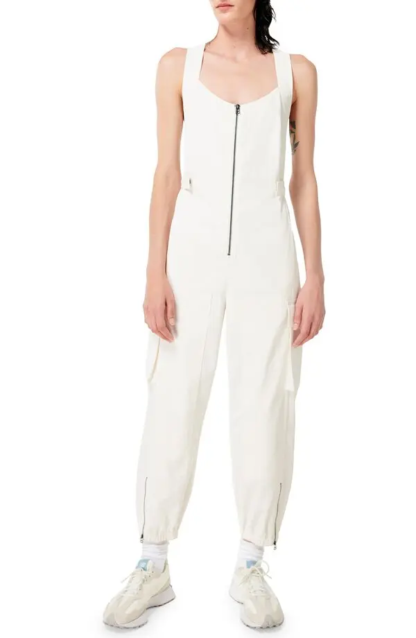 Sweaty Betty Utility Open Back Jumpsuit - Chalk White