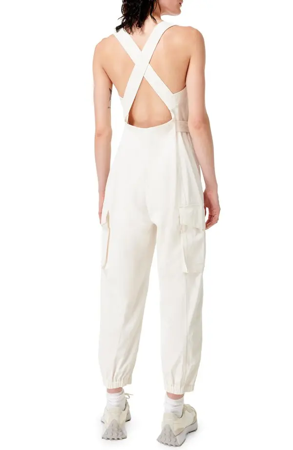 Sweaty Betty Utility Open Back Jumpsuit - Chalk White