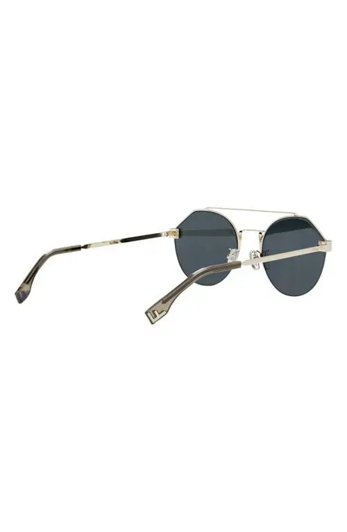 FENDI ‘Fendi Sky Logo 55mm Round Sunglasses Fendi  main image 4