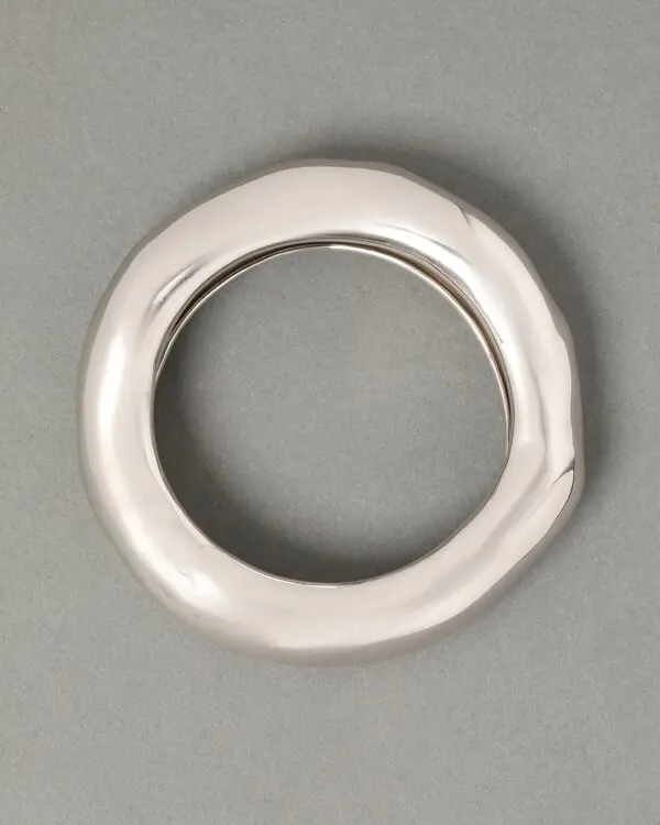 Alexis Bittar Large Molten Bangle Bracelet - Silver