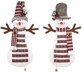 C&F HOME Snowman Advent Calendar A/2 By - One-color