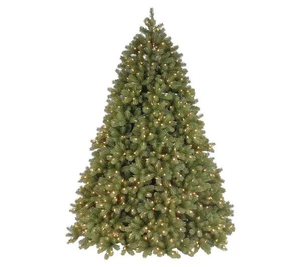 NATIONAL TREE COMPANY National Tree 7.5' Downswept Douglas Fir Tree W Ith Dual Led - One-color
