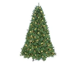 PULEO INTERNATIONAL Puleo 7.5' Pre-lit Christmas Tradition Pine Tre - One-color
