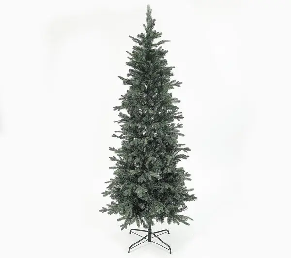 LUXEN HOME Luxenhome Pre-lit Led 7ft Slim Artificial Chri Tmas Tree - One-color