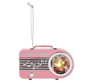 MR. CHRISTMAS Miniature Vintage Radio Ornament - One-color