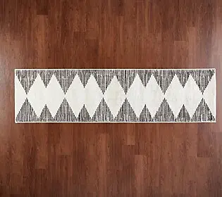 KARASTAN Diamond Stripe 2' X 7.8' Runner By - One-color