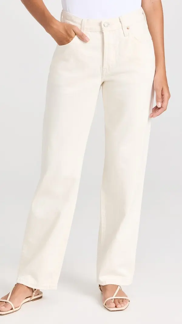 LEVI'S 501 90s Straight Leg Jeans - Ecru White