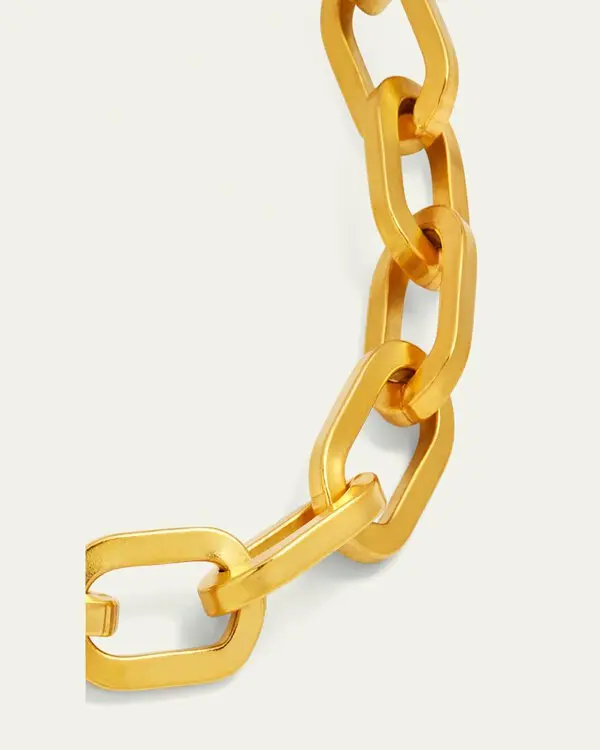 BEN-AMUN 24k Electroplated Oval Link Chain Necklace