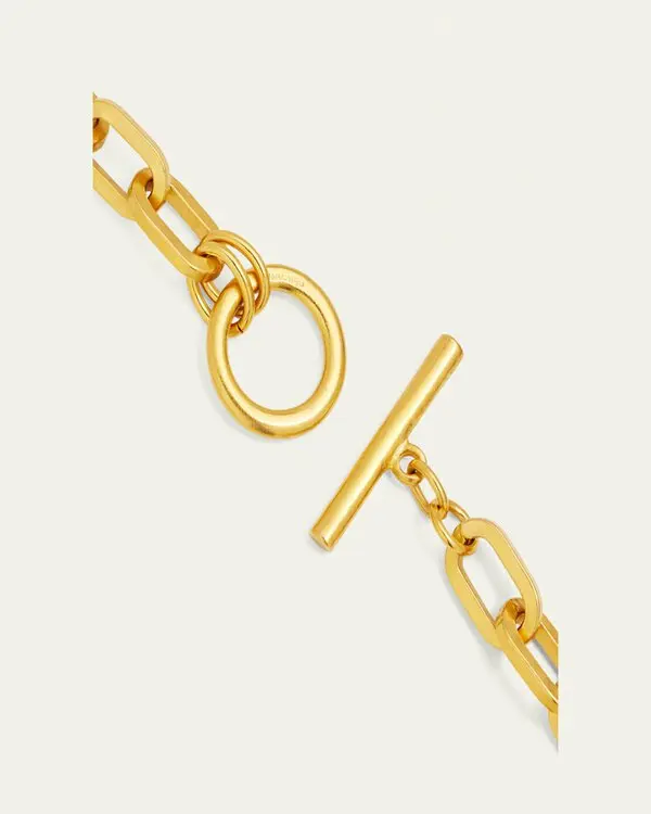 BEN-AMUN 24k Electroplated Oval Link Chain Necklace