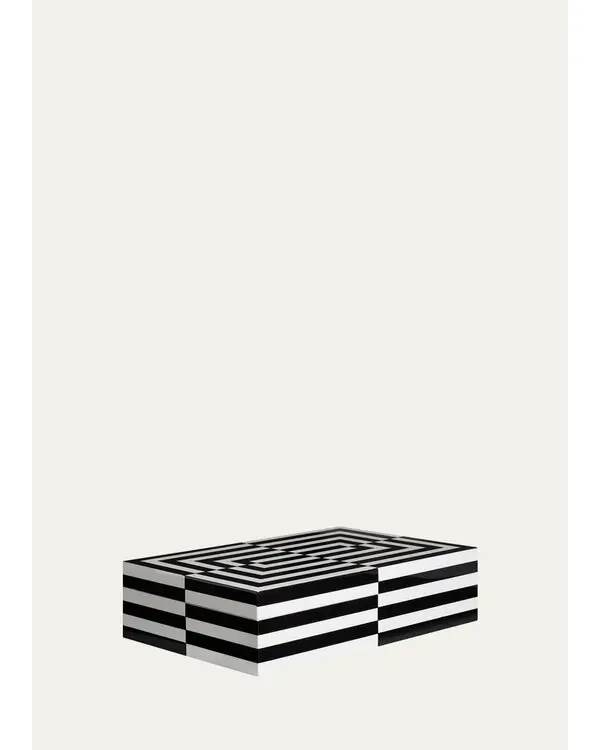 Jonathan Adler Op Art Large Stacking Box