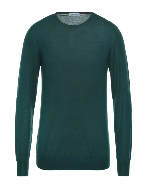 PAOLO PECORA Dark Wool Crewneck Sweater