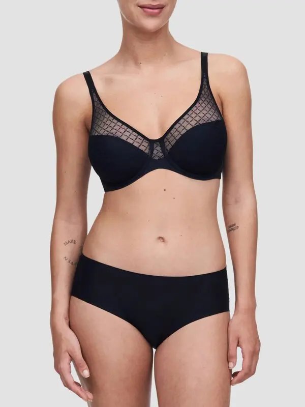 Chantelle Norah Mesh Molded Bra - Black