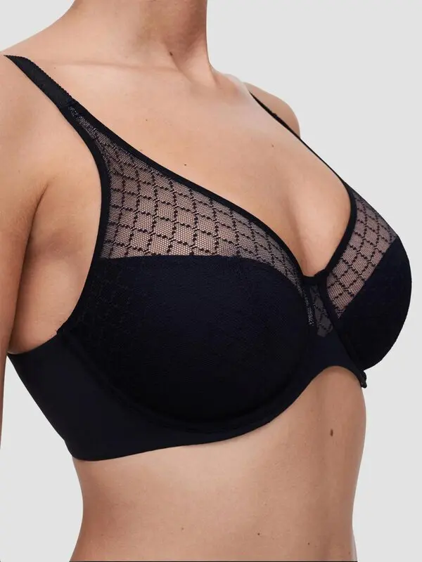 Chantelle Norah Mesh Molded Bra - Black