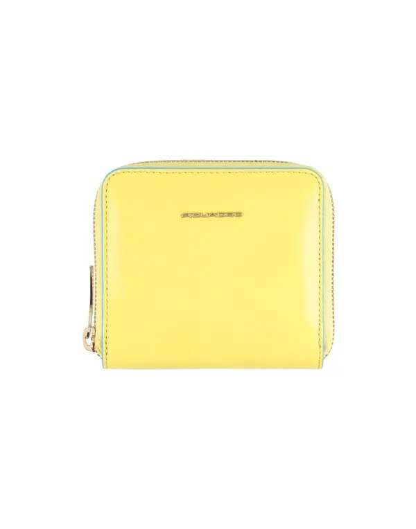 PIQUADRO Wallet Soft Leather - Yellow