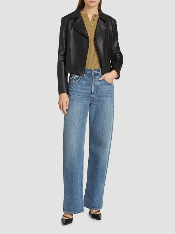 Vince Leather Moto Jacket