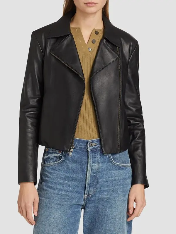 Vince Leather Moto Jacket