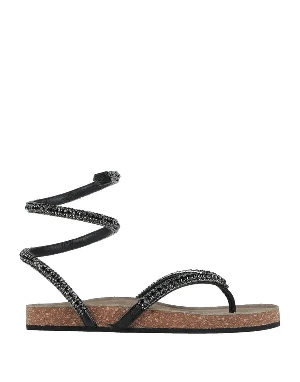 STRATEGIA Leather Thong Sandals