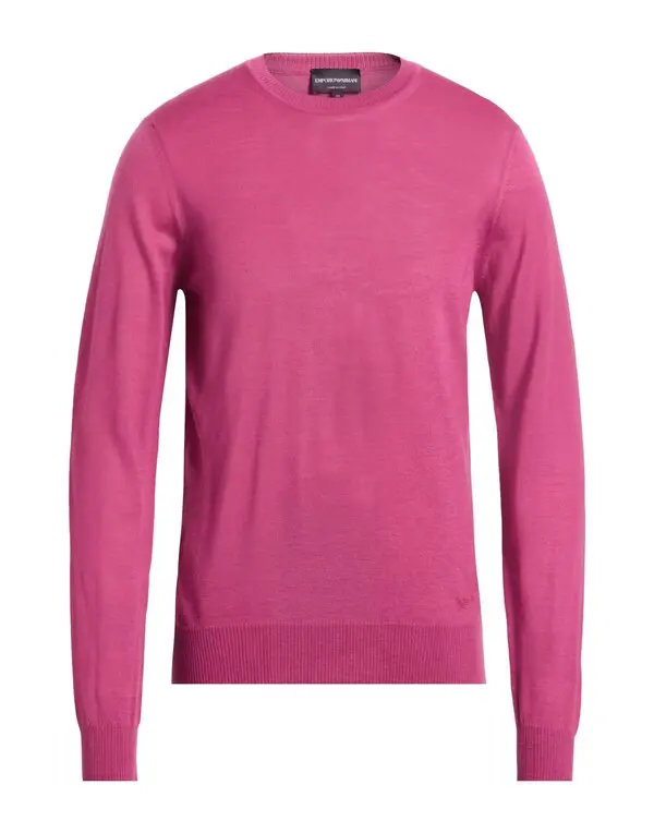 Emporio Armani Sweater In Virgin Wool - Pink