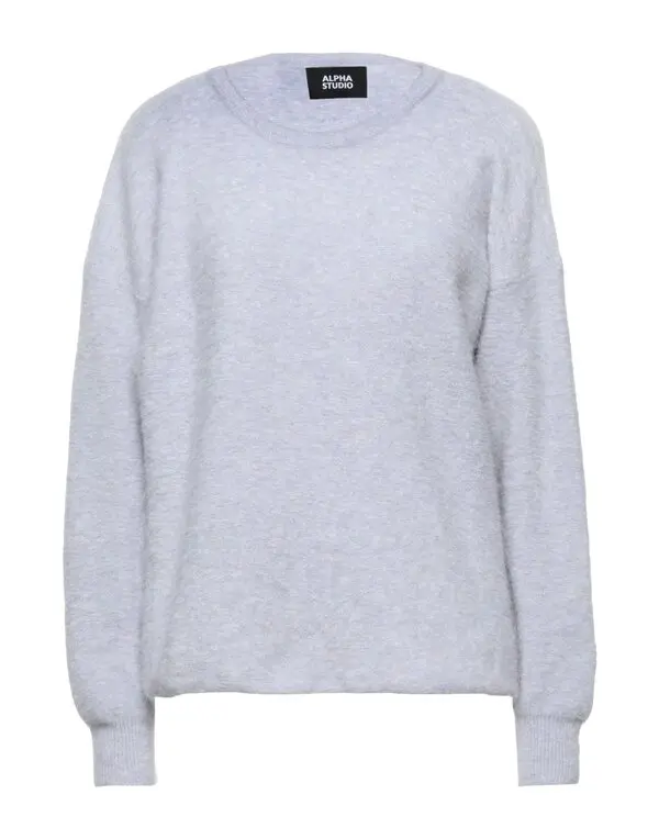 Alpha Studio Mohair Wool Blend Sweater - Purple