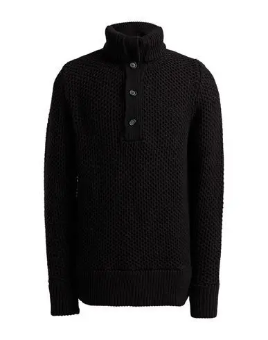 PAOLO PECORA Turtleneck In Virgin Wool And Acrylic - Black