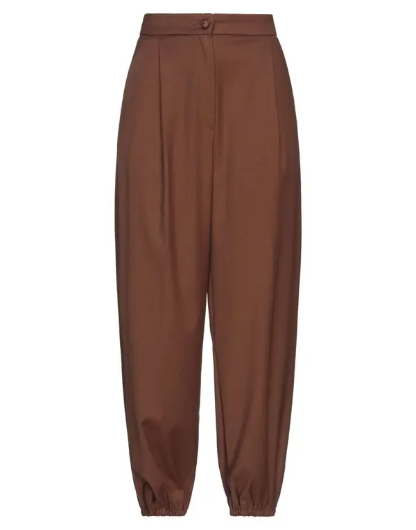 NORA BARTH Tapered Relaxed-fit Pants - Brown