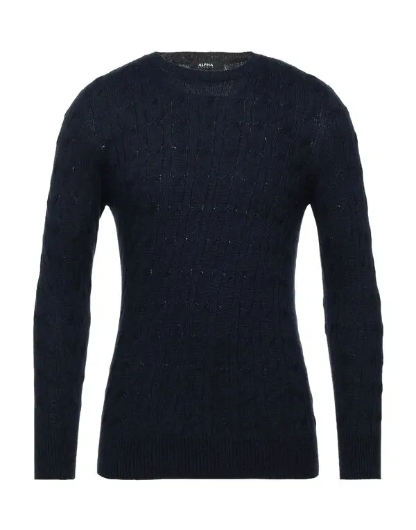 Alpha Studio Knitted Sweater - Blue