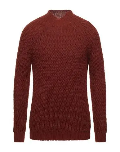 BROOKSFIELD Turtleneck Knit Top - Brick Red