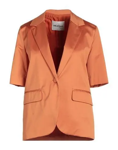 OTTOD'AME Blazer With Short Sleeves - Apricot