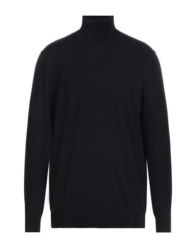 DRUMOHR Turtleneck Light Super 140s Wool Knit - Blue
