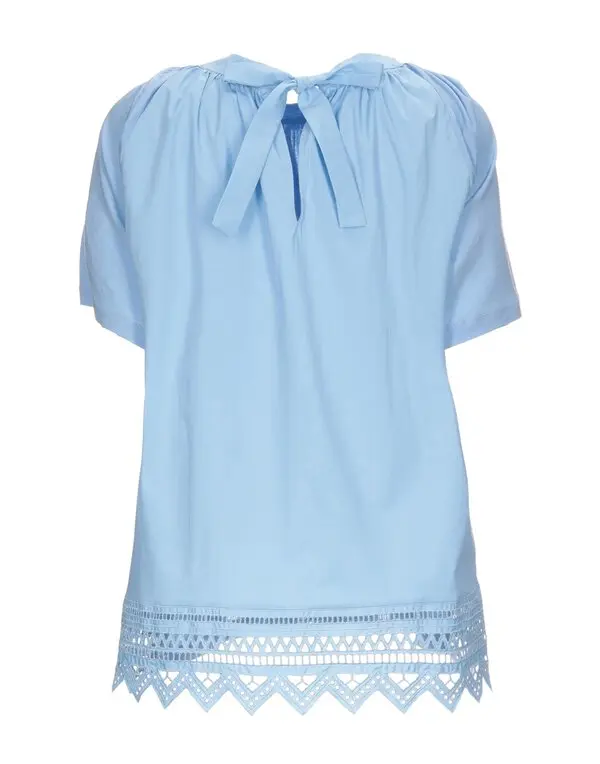 SEVENTY VENEZIA Solid Top With Tie Fastening - Blue