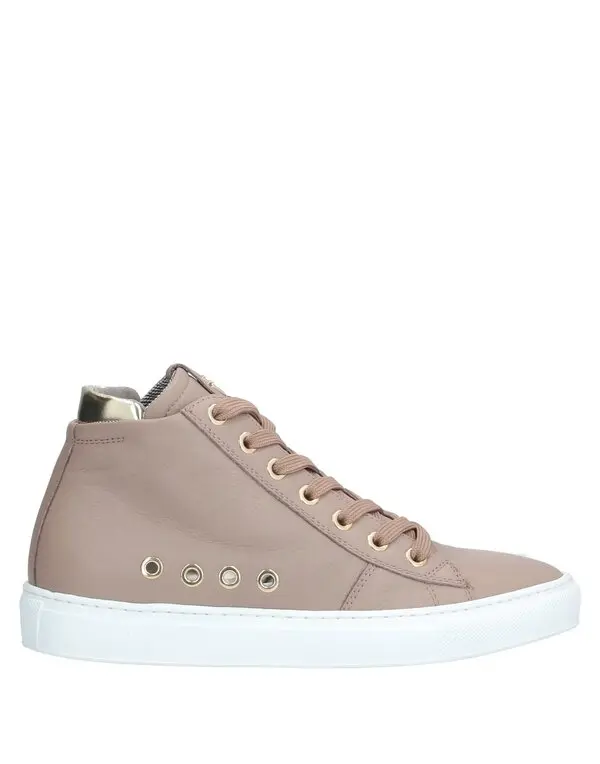 Paciotti Leather High-top Sneakers - Light Brown