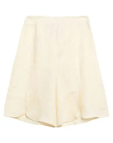 L' AUTRE CHOSE Linen Bermuda Shorts - White