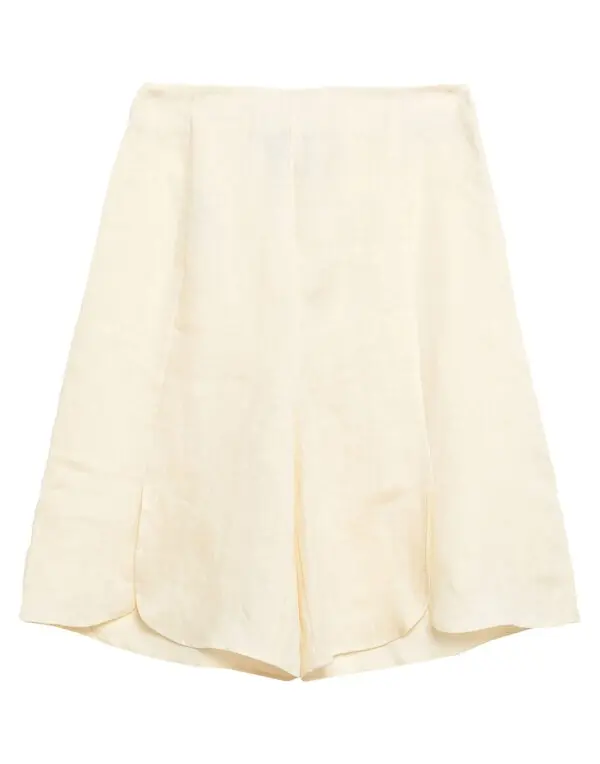 L' AUTRE CHOSE Linen Bermuda Shorts - White