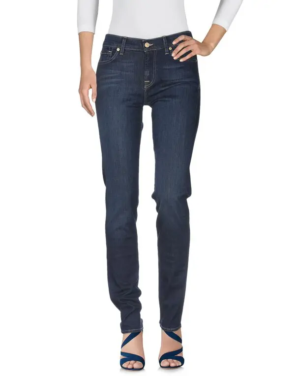 7 For All Mankind Straight-leg Jeans In Dark Wash