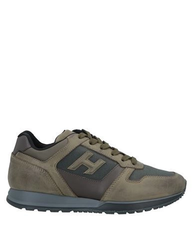 Hogan Sneakers Size Soft Leather, Textile Fibers - Green