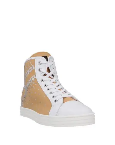 Hogan Rebel Leather And Textile High-top Sneakers