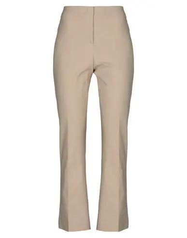 QL2  QUELLEDUE Twill Flared Pants - Beige
